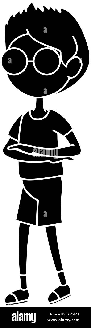 Cartoon junge Symbol Symbol Vektor Illustration Grafik-design Stock ...