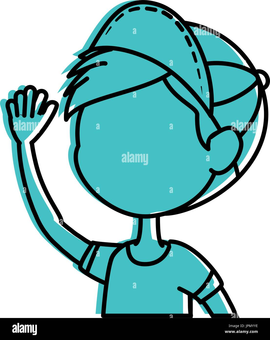 Cartoon junge Symbol Symbol Vektor Illustration Grafik-design Stock ...