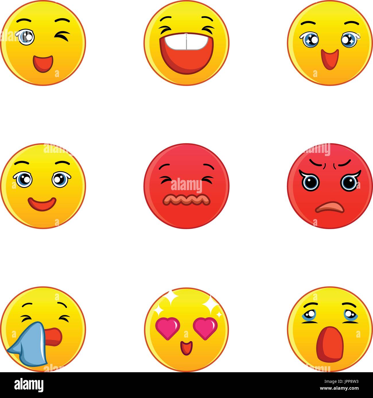 Smiley emoticon facial expression wink -Fotos und -Bildmaterial in ...