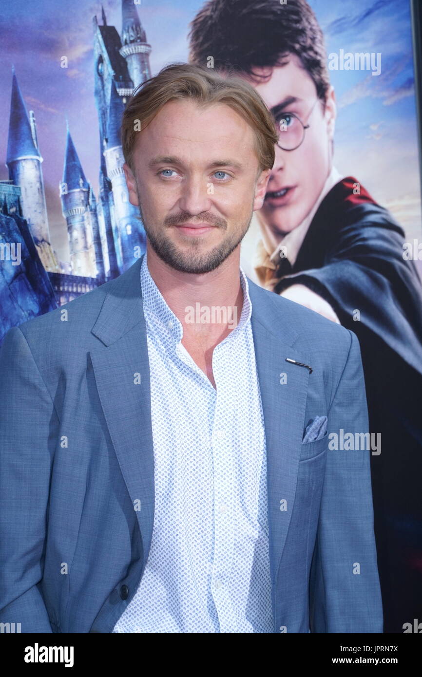 Tom Felton in der The Wizarding Welt von Harry Potter VIP-Presse-Event ...