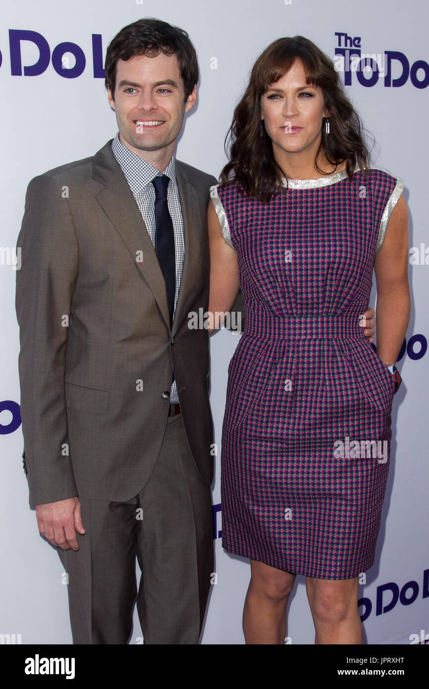 Bill Hader und Maggie Carey besucht die Premiere von CBS Films "The To ...