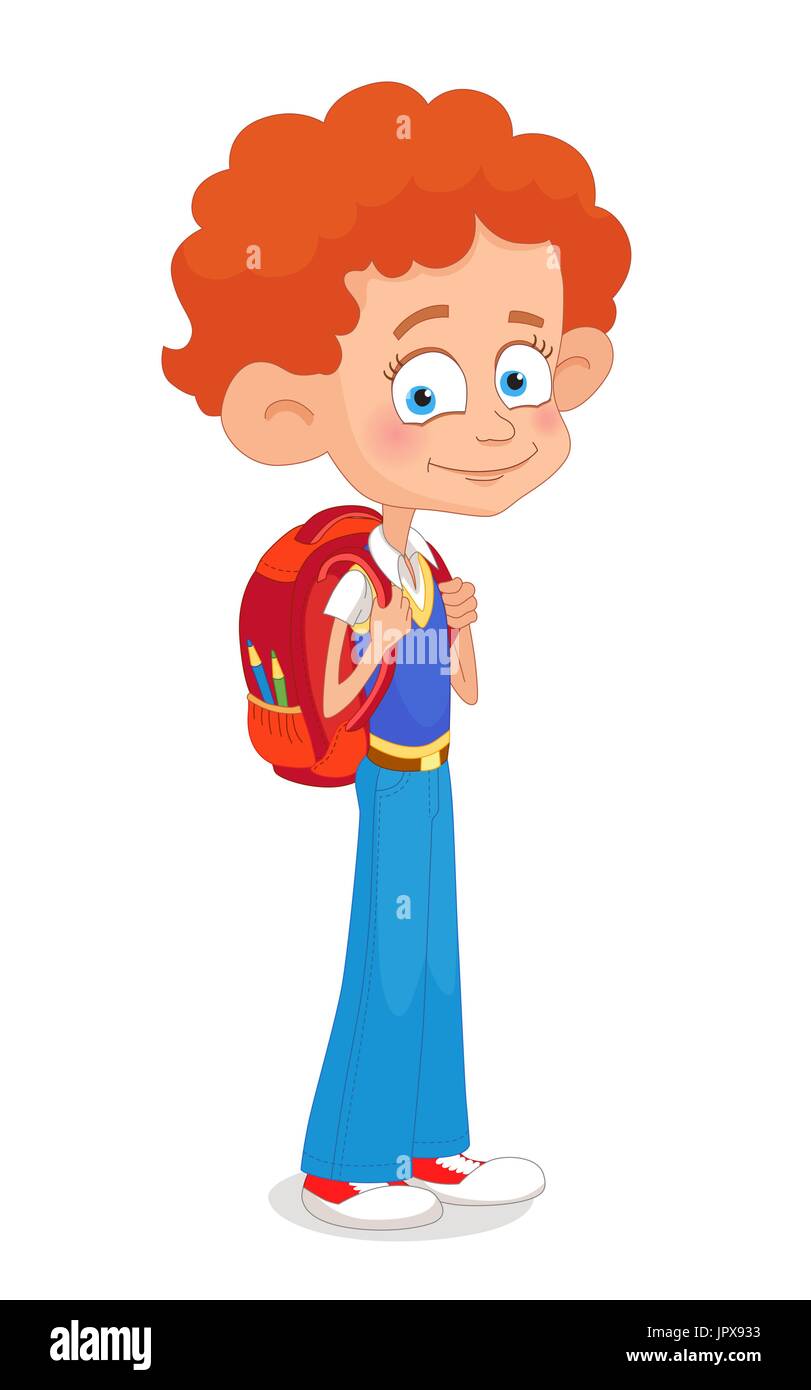 Cartoon shy boy Stock-Vektorgrafiken kaufen - Alamy