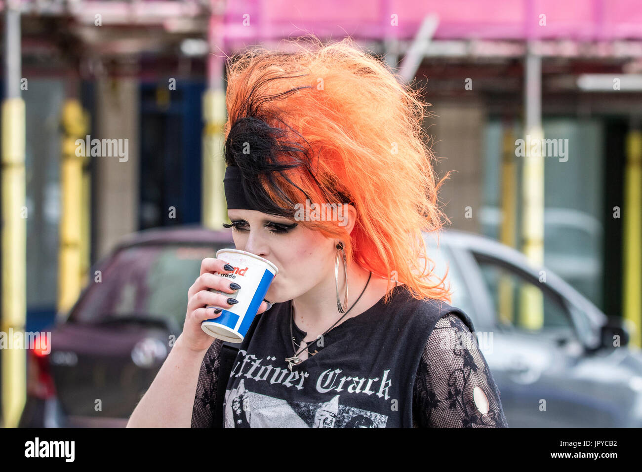 Blackpool punk mohawk -Fotos und -Bildmaterial in hoher Auflösung – Alamy