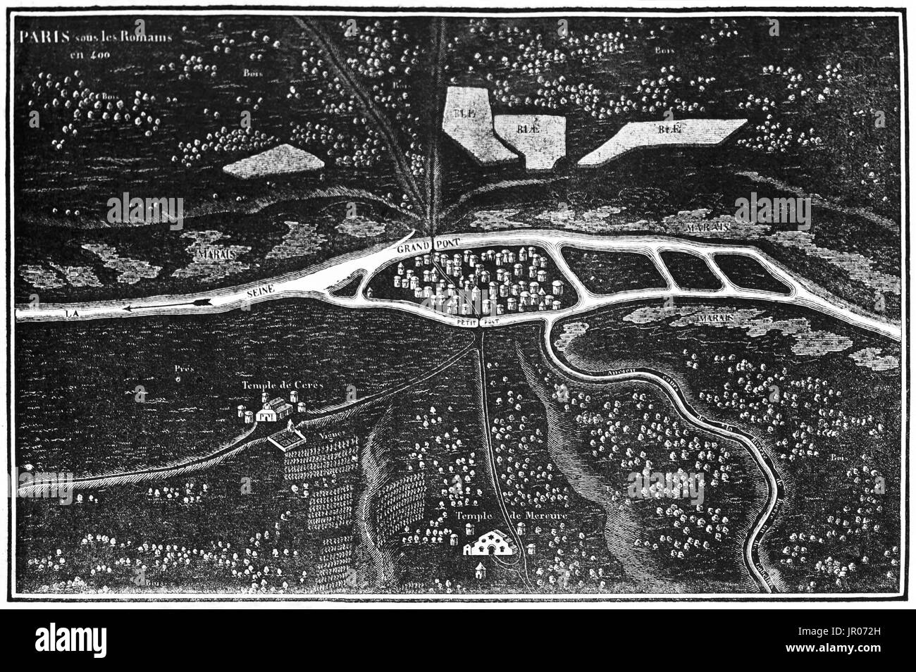 Antike landkarte von europa altes rom Schwarzweiß-Stockfotos und ...