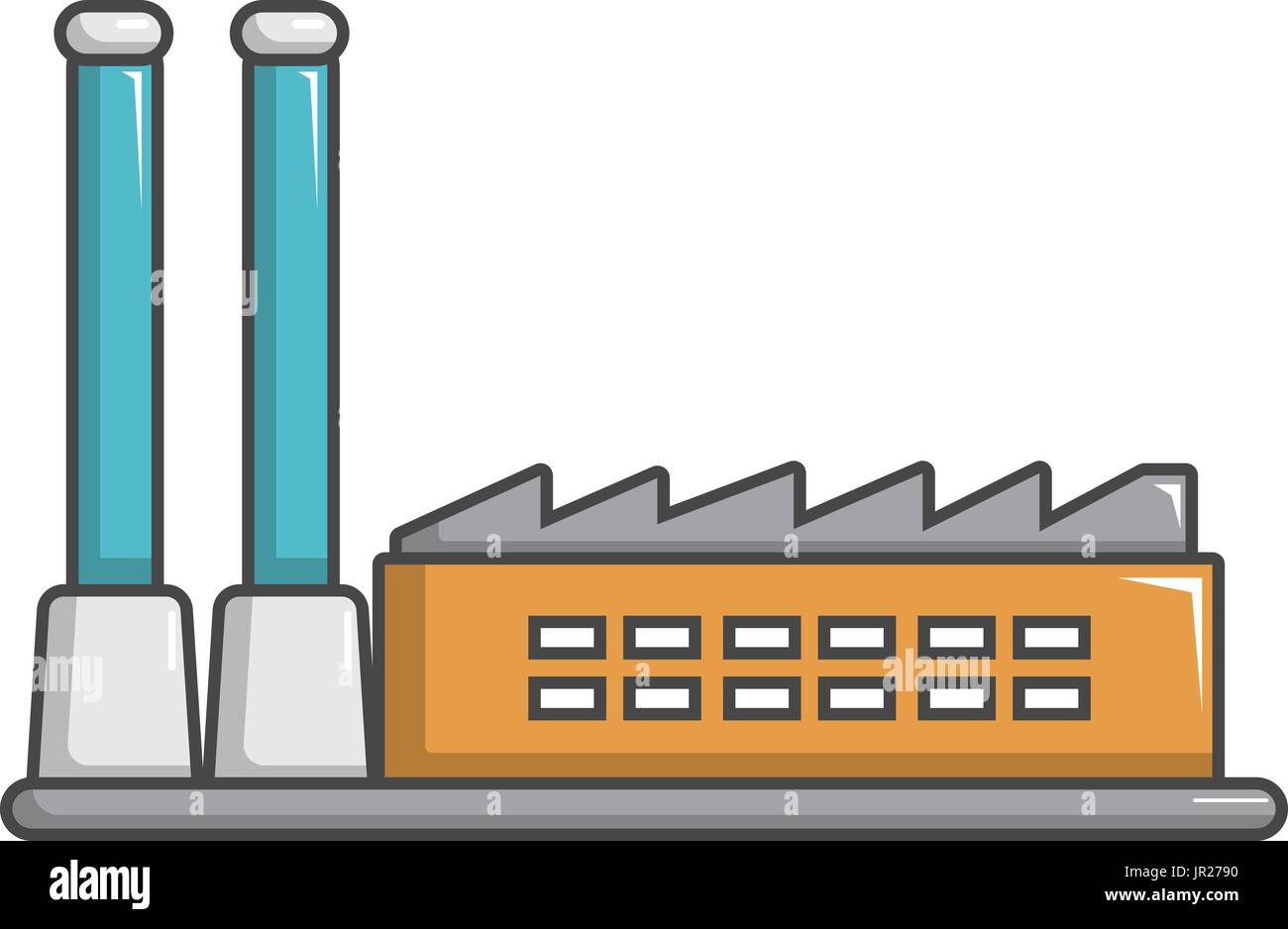 Fabrikgebäude Symbol, Cartoon-Stil Stock-Vektorgrafik - Alamy