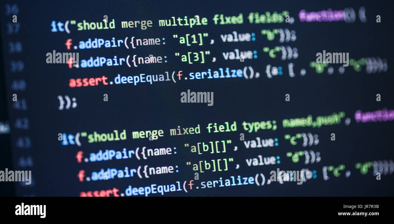 Software Entwickler Programmier Code Stockfotografie Alamy