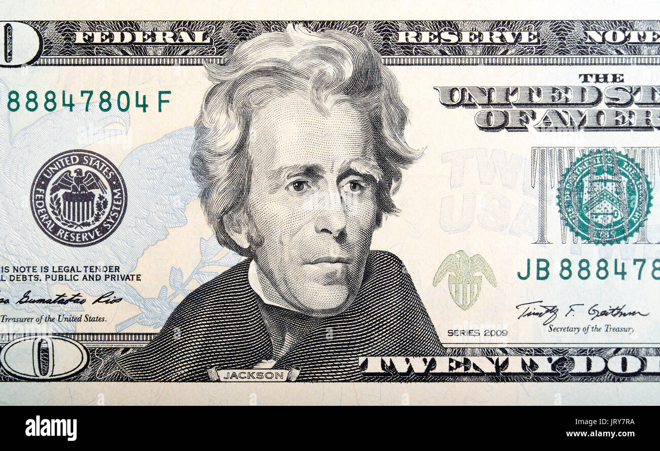 Zwanzig dollar banknote -Fotos und -Bildmaterial in hoher Auflösung – Alamy