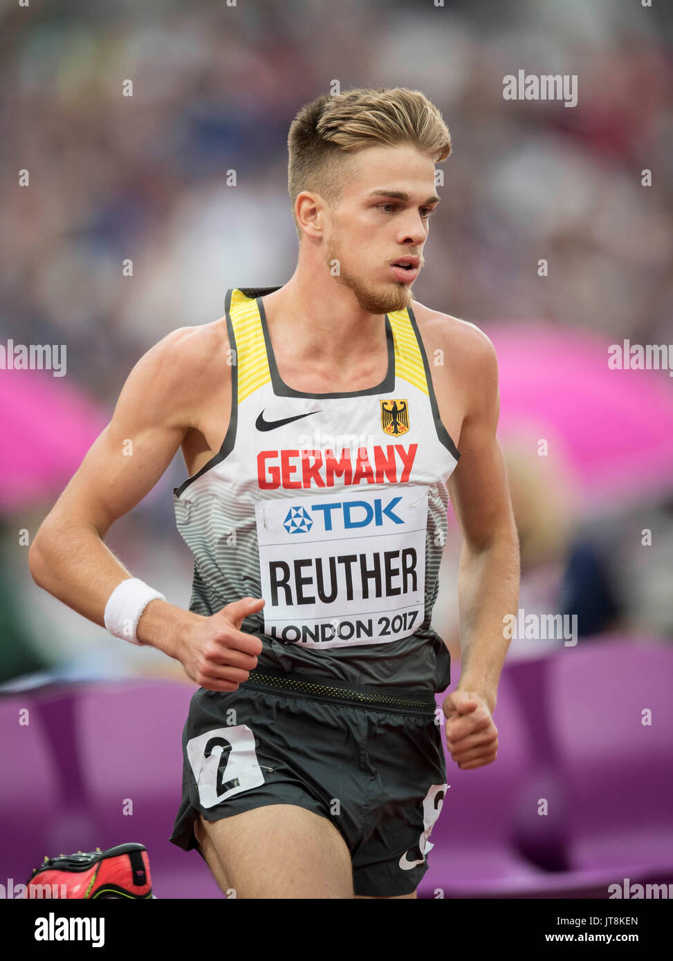 Marc Reuther, Deutschland, Aktion, 800m Vorlauf der Maenner, am 05.08. ...