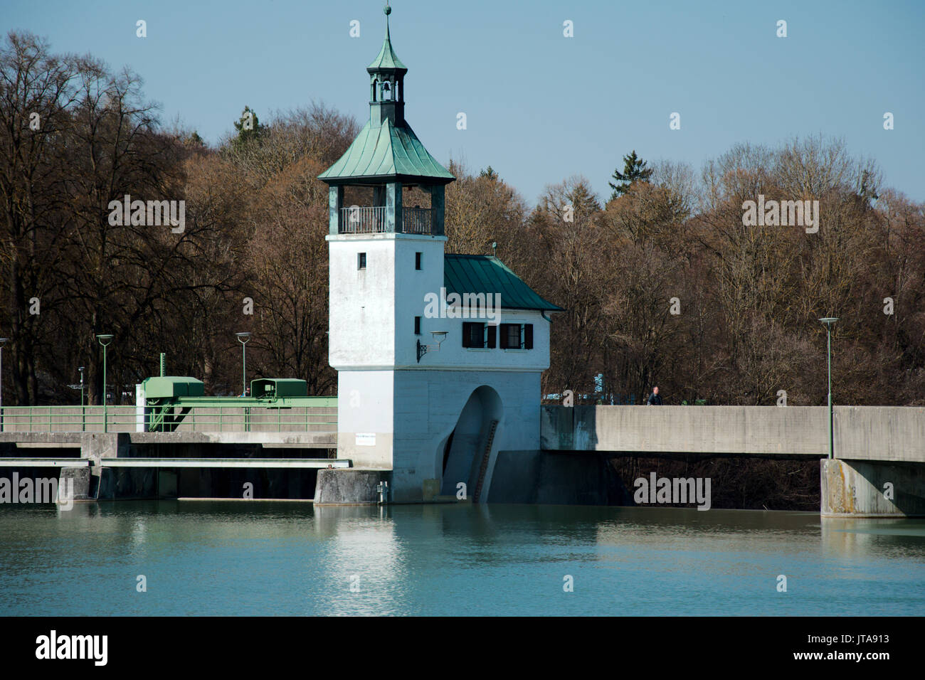 Hochablass am Kuhsee Augsburg Stockfotografie - Alamy