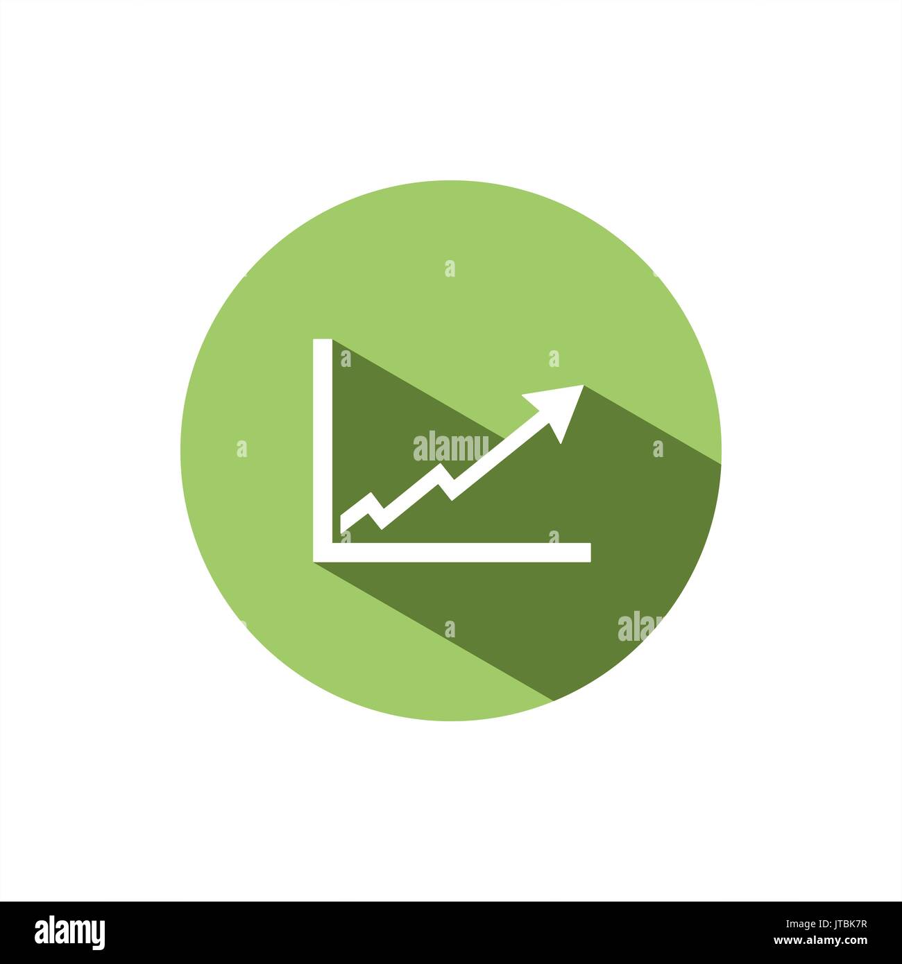 Vorteile Chart Symbol auf die grüne Taste Stock-Vektorgrafik - Alamy