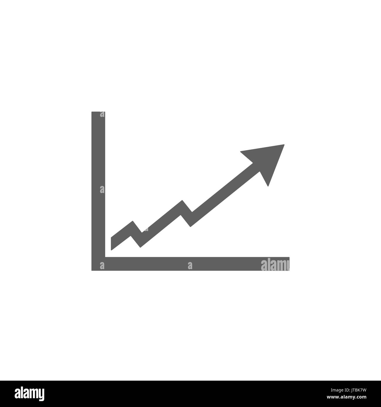 Vorteile Chart Symbol auf weißem Hintergrund Stock-Vektorgrafik - Alamy