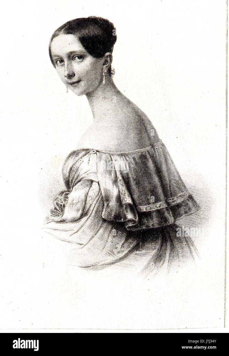 Theodor Hosemann Charlotte von Hagn Stockfotografie - Alamy