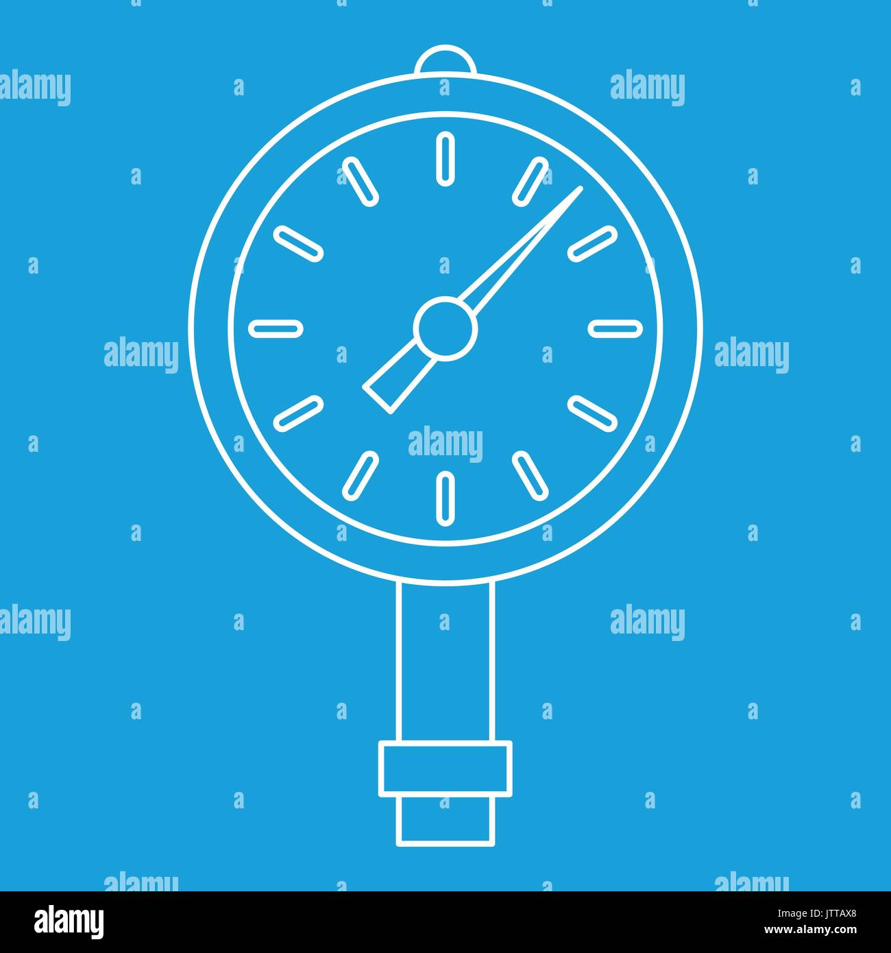 Manometer oder Manometer Symbol Kontur Stock-Vektorgrafik - Alamy