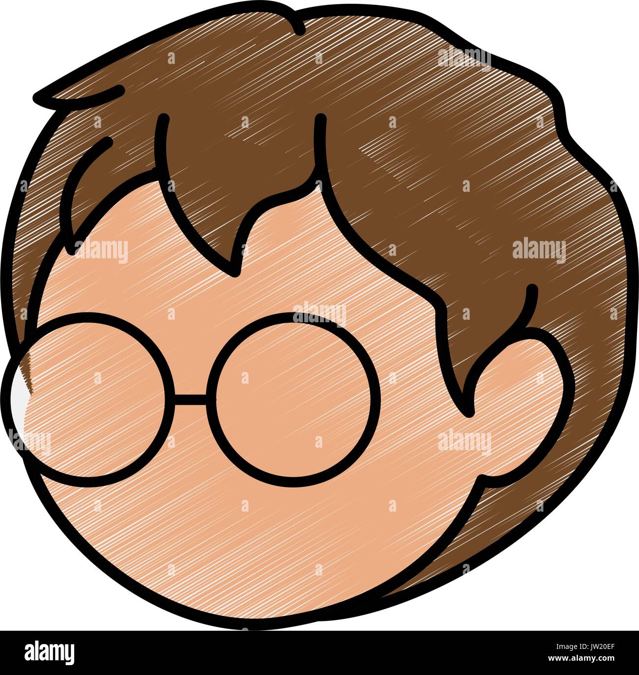 Cartoon junge Symbol Symbol Vektor Illustration Grafik-design Stock ...