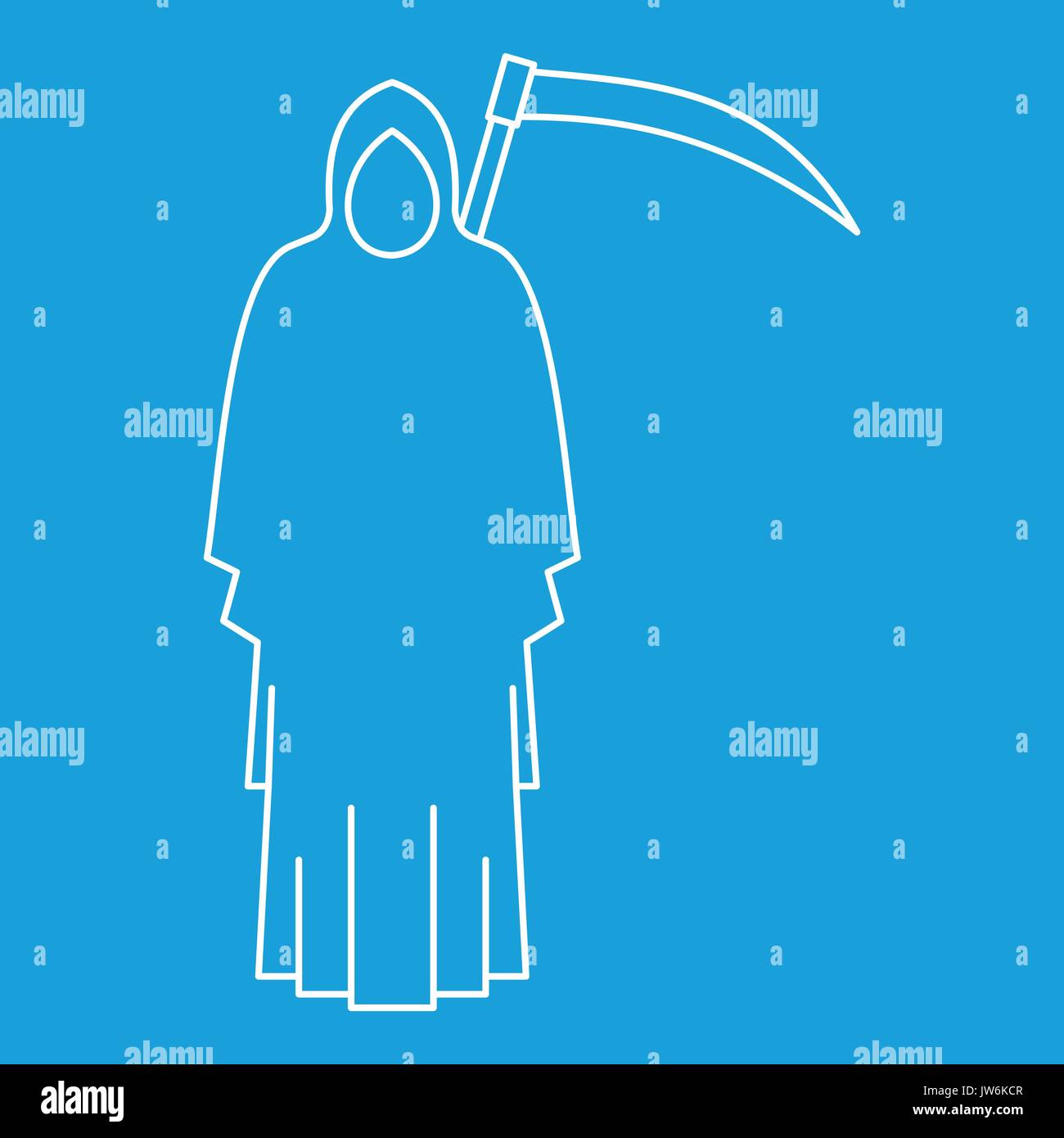 Das Symbol für den Tod, outline Style Stock-Vektorgrafik - Alamy