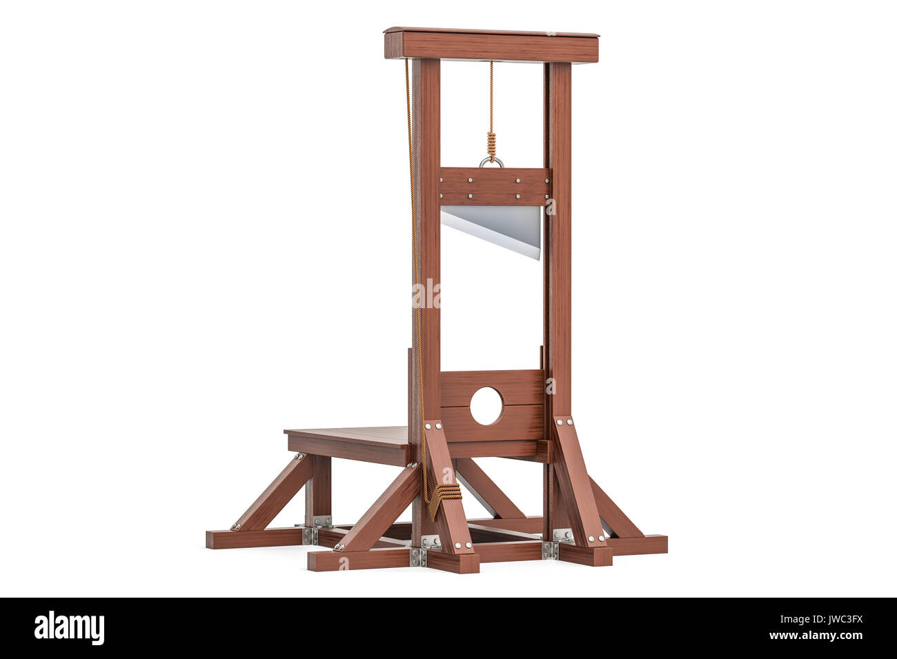 Execution by guillotine Ausgeschnittene Stockfotos und -bilder - Alamy