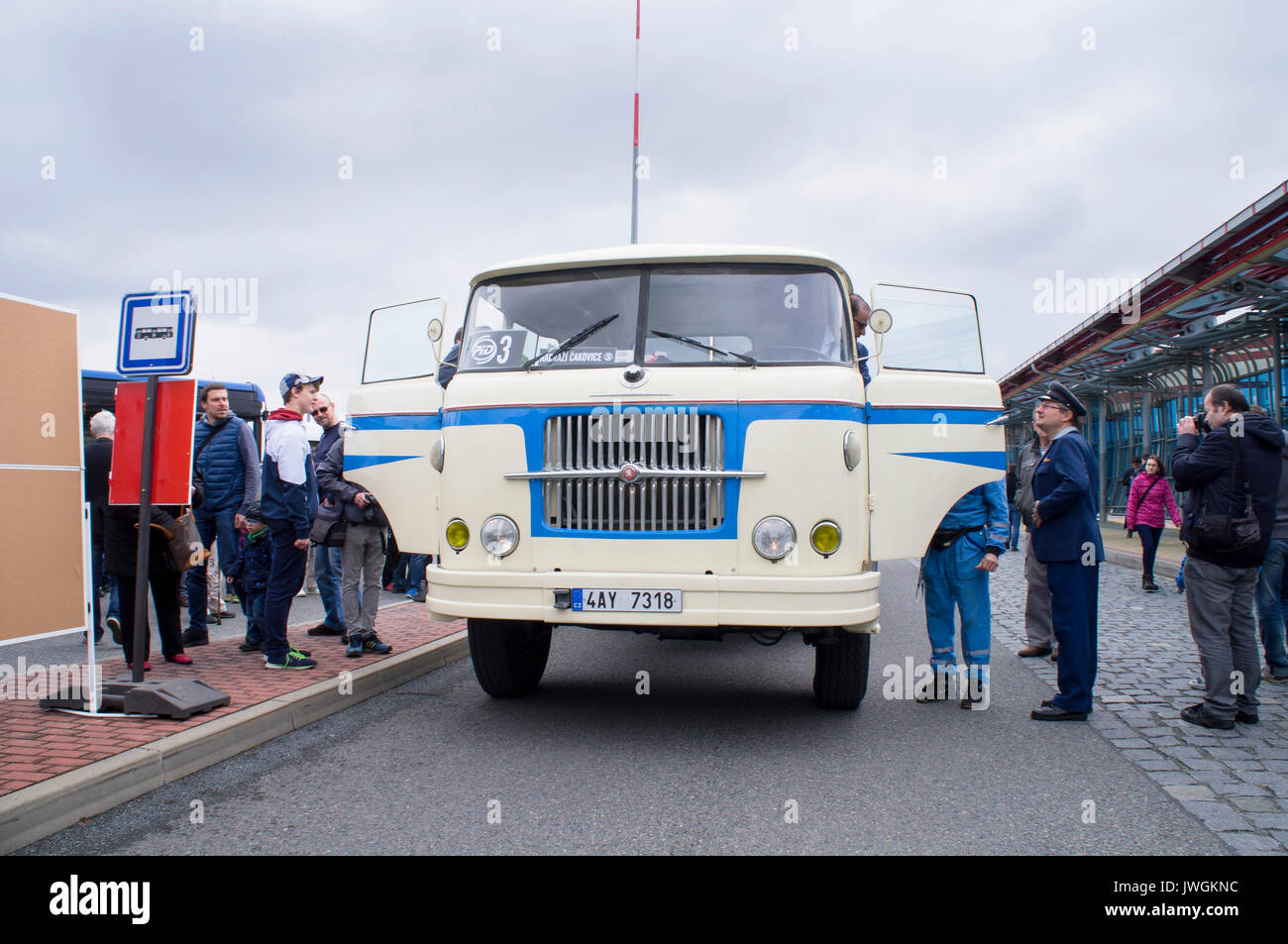 Karosa Nr. 80 Bus Anhänger, Skoda, 25. Jahrestag der ROPID ...