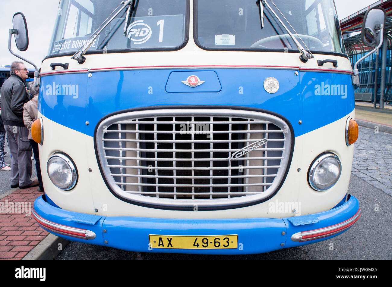 Skoda 706 RTO-KAR-Bus mit Anhänger, 25. Jahrestag der ROPID ...