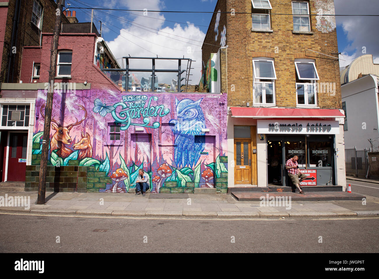 Graffiti kunst camden london -Fotos und -Bildmaterial in hoher ...