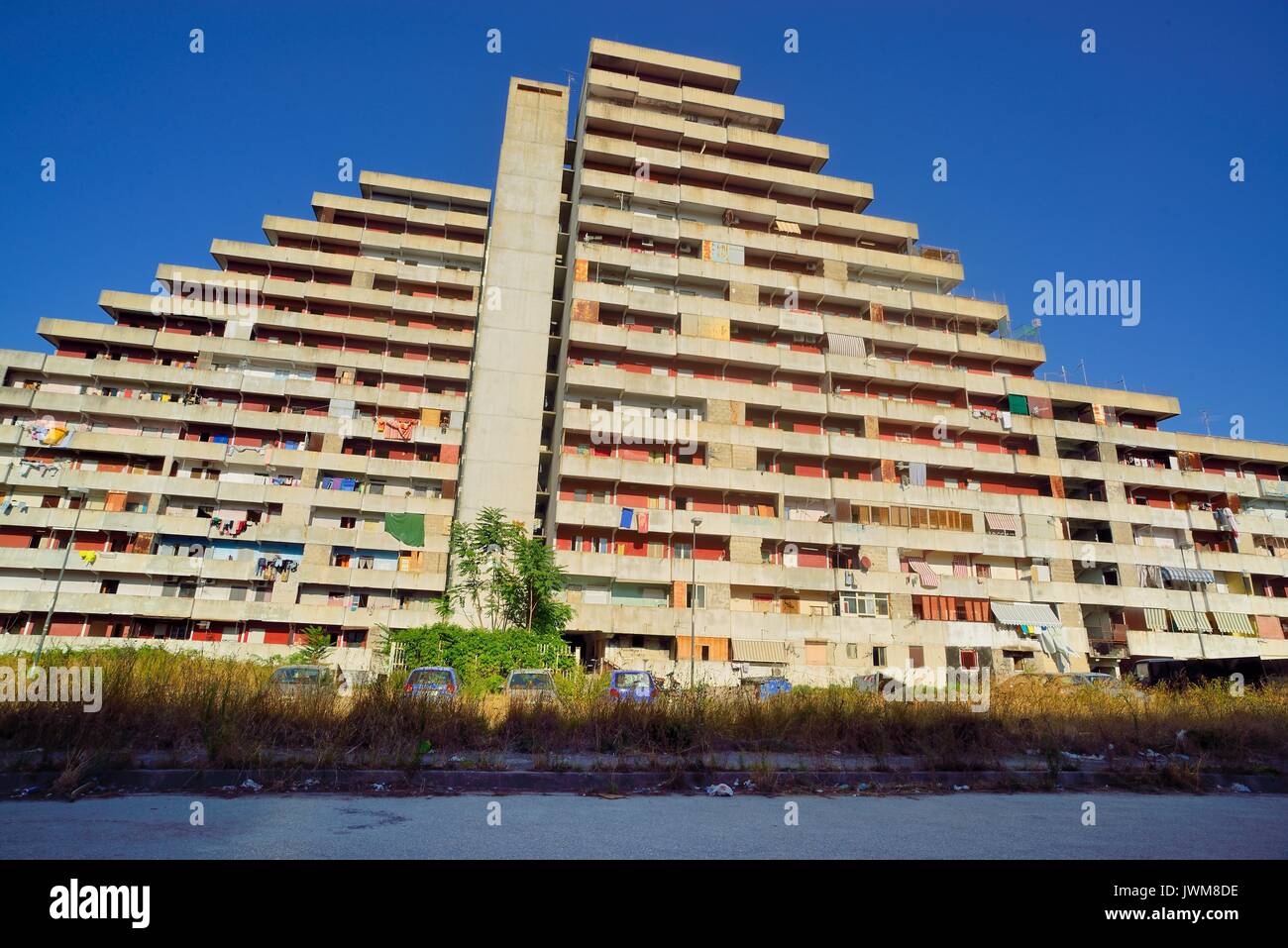Neapel, Italien. Scampia Vele sind Wohngebäude, die zwischen 1962 und ...
