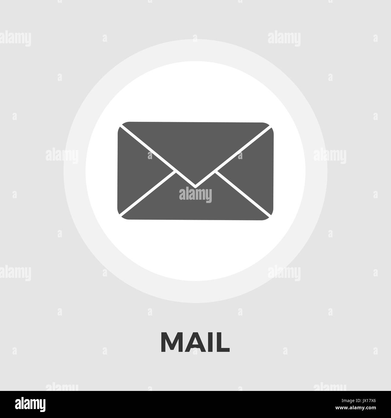 Briefumschlag-Symbol Vektor. Flach-Symbol auf dem weißen Hintergrund ...