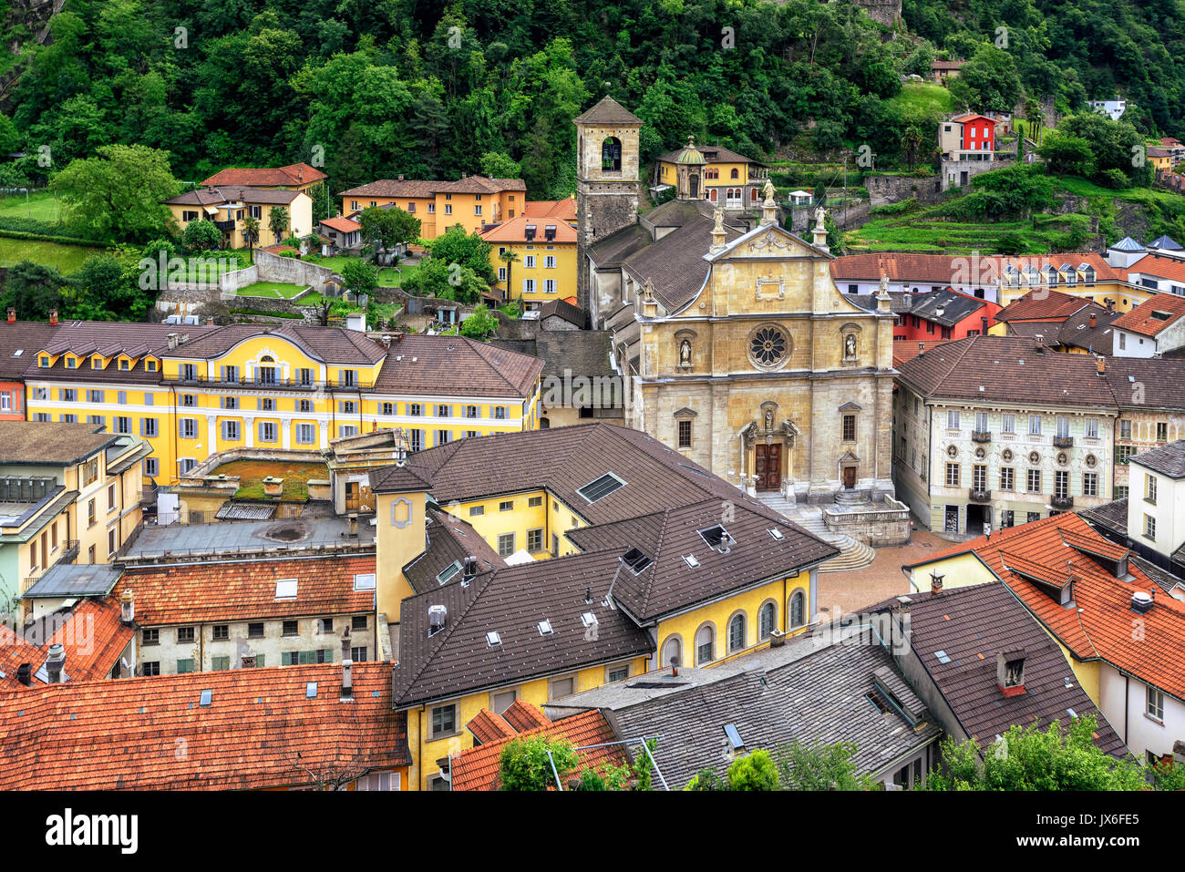 Stadt Im Kanton Tessin Schweiz