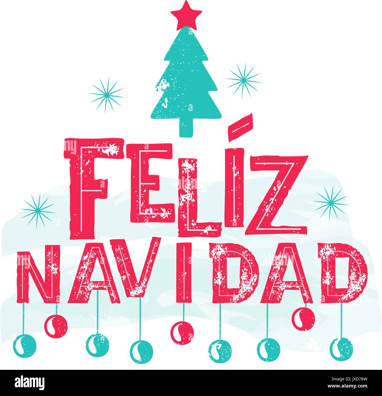 Feliz Navidad - Frohe Weihnachten der Spanischen Sprache Stock ... Feliz Navidad - Frohe Weihnachten der Spanischen Sprache Stock ...