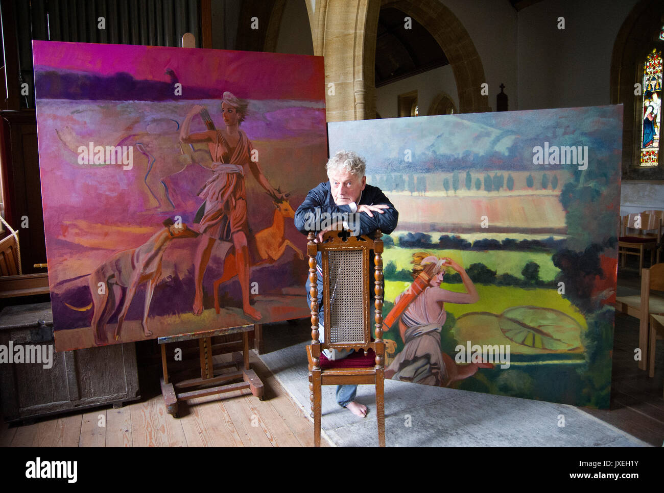 Die Kirche des Hl. Jakobus der Große, Longburton, Dorset ...
