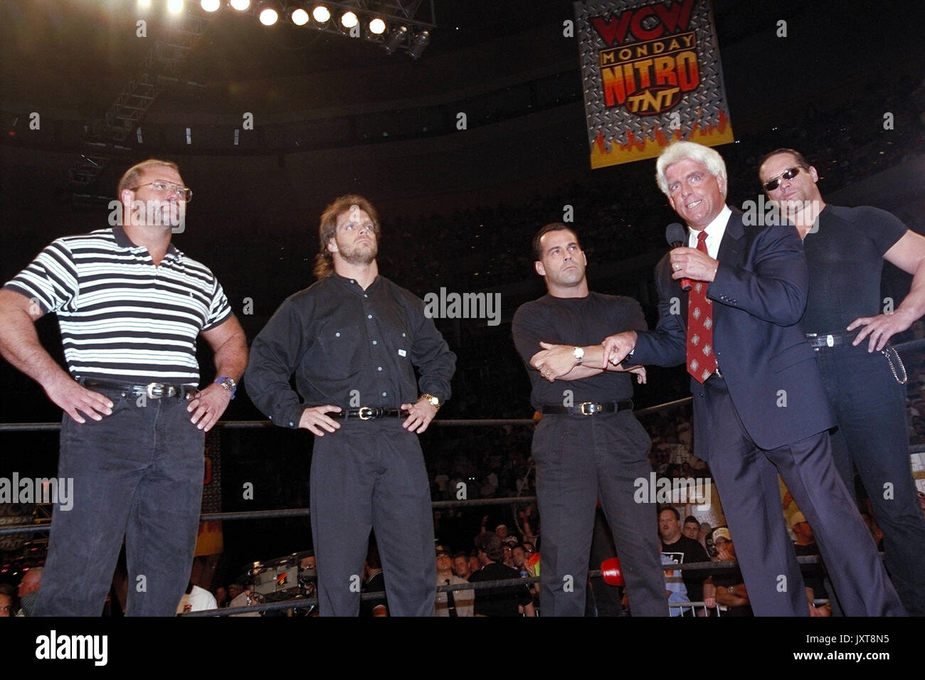 Arn Anderson, Chris Benoit, Dean Malenko, Ric Flair und Steve McMichael ...