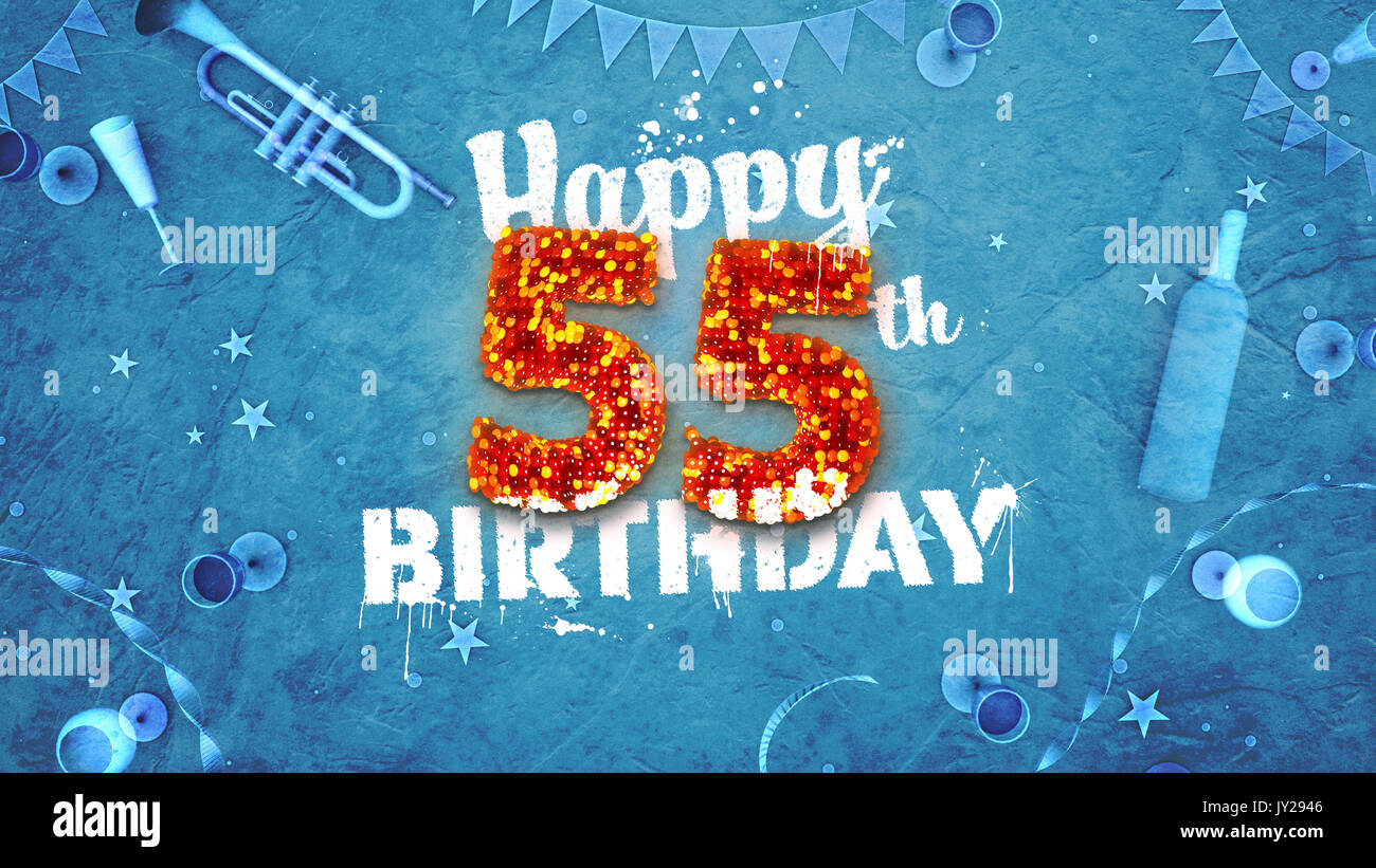 Happy Birthday Zum 55 Geburtstag Stockfotos und -bilder Kaufen - Alamy