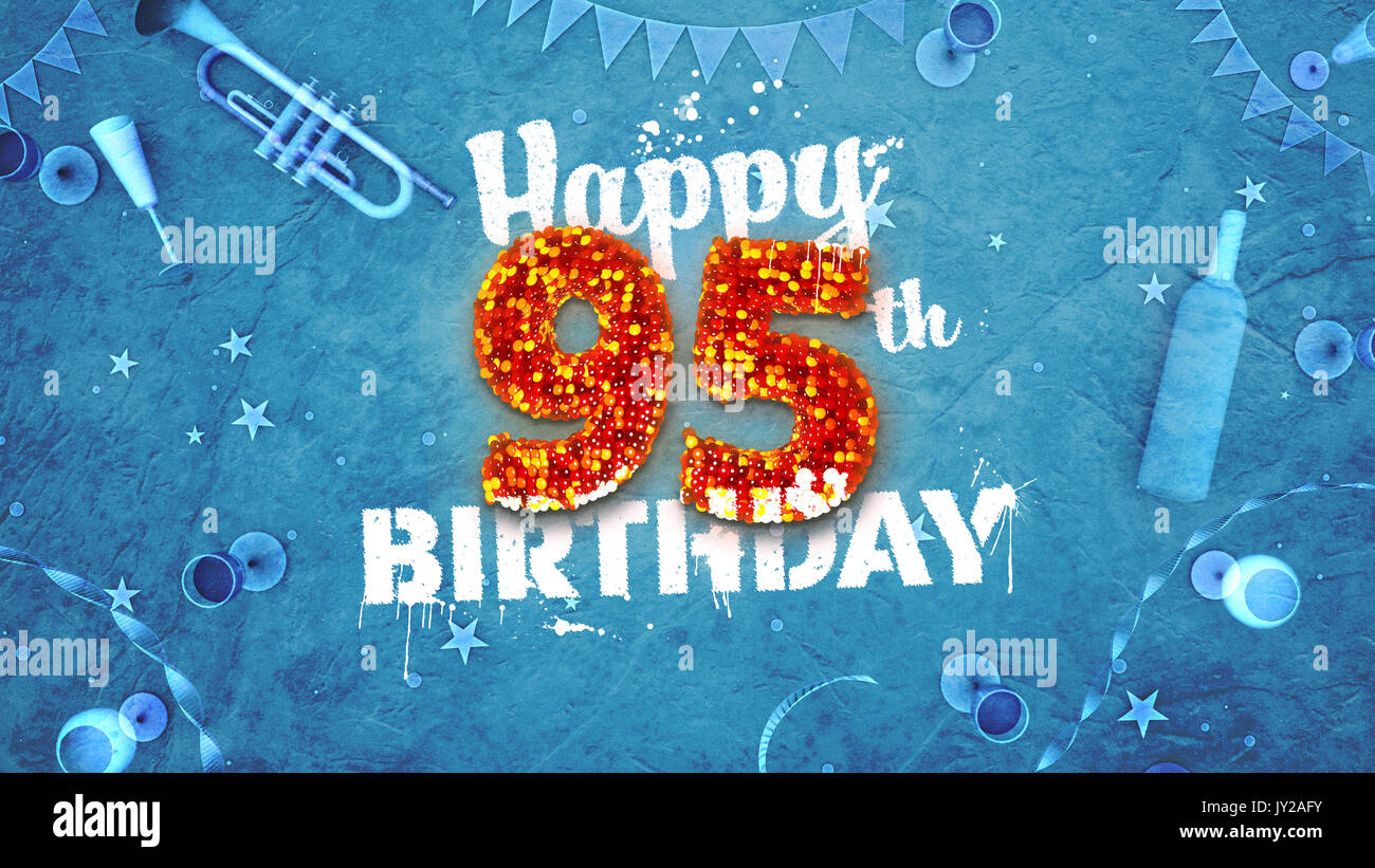 Happy birthday zum 95 geburtstag -Fotos und -Bildmaterial in hoher ...