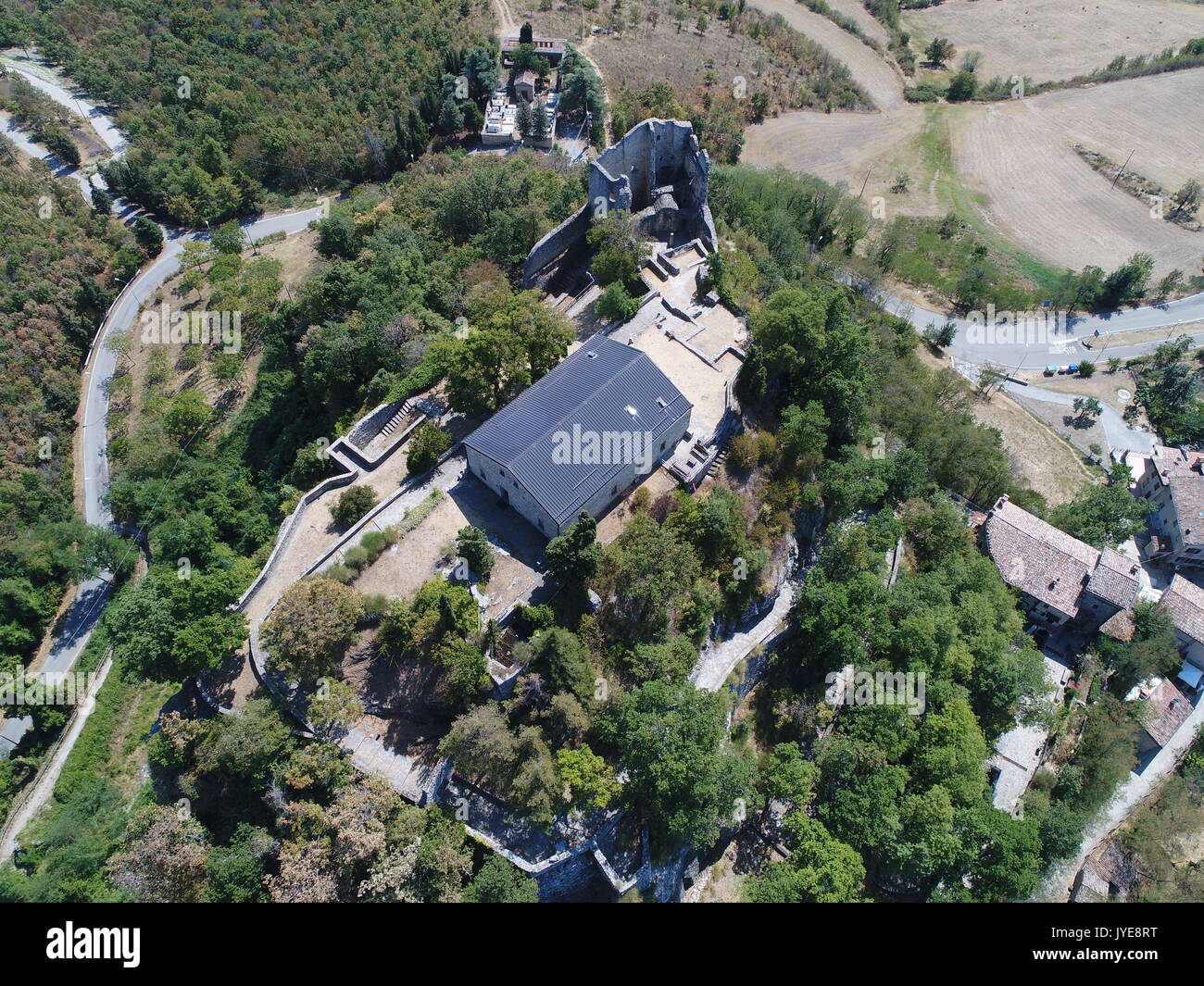 Die Burg von Canossa, Provinz Reggio Emilia, Norditalien ...