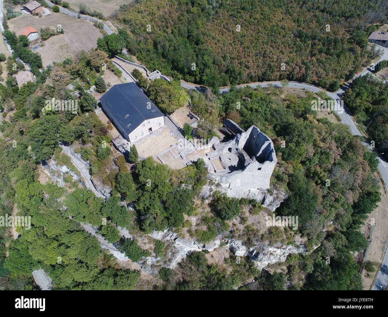 Die Burg von Canossa, Provinz Reggio Emilia, Norditalien ...