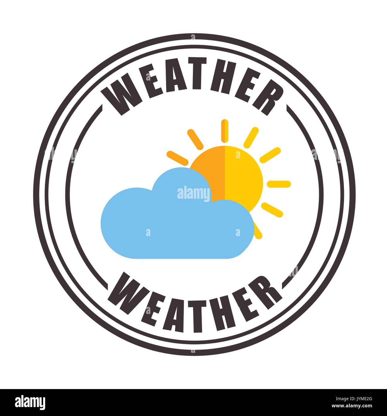 Wolken und wettersymbole Stock-Vektorgrafiken kaufen - Alamy