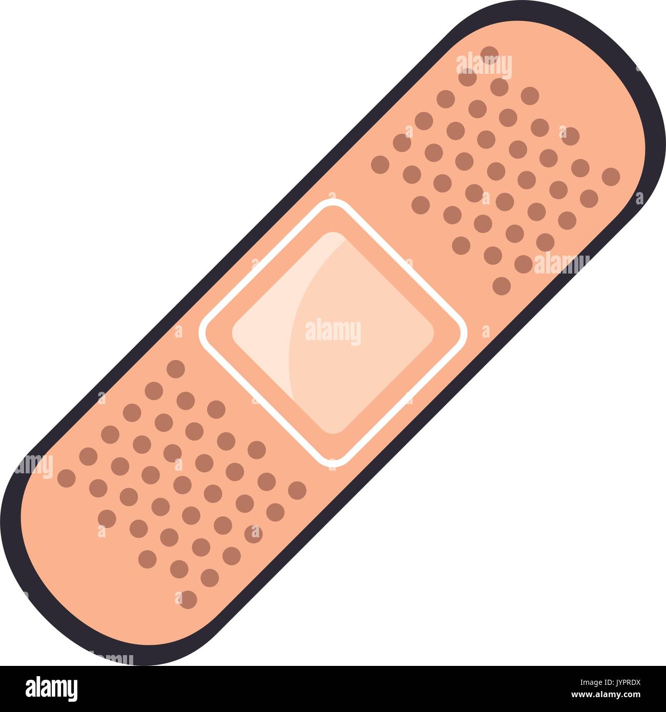 Pflaster-Symbol auf weißem Hintergrund-Vektor-illustration Stock ...