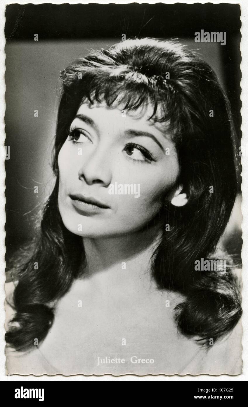 Französische Sängerin Juliette Greco Stockfotos und -bilder Kaufen - Alamy