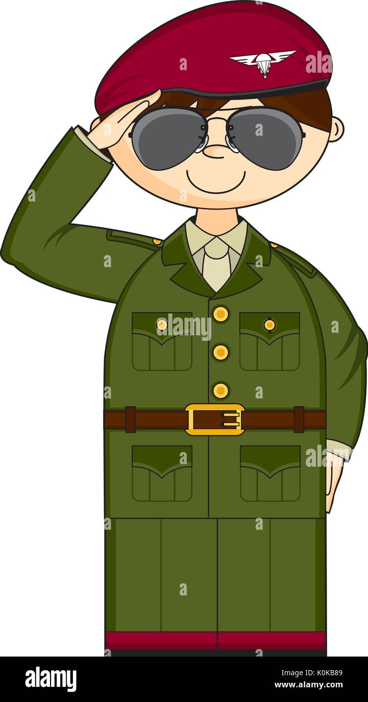 Soldat Salutiert Zeichnung Soldaten Salutieren USA Staat Kennzeichnen