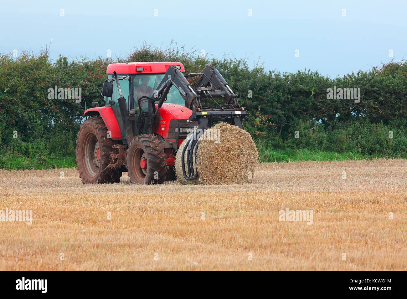 Traktor hebt rundballen -Fotos und -Bildmaterial in hoher Auflösung – Alamy