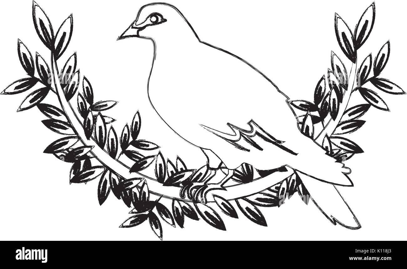 Dove Of Peace Illustration Stockfotos und -bilder Kaufen - Alamy