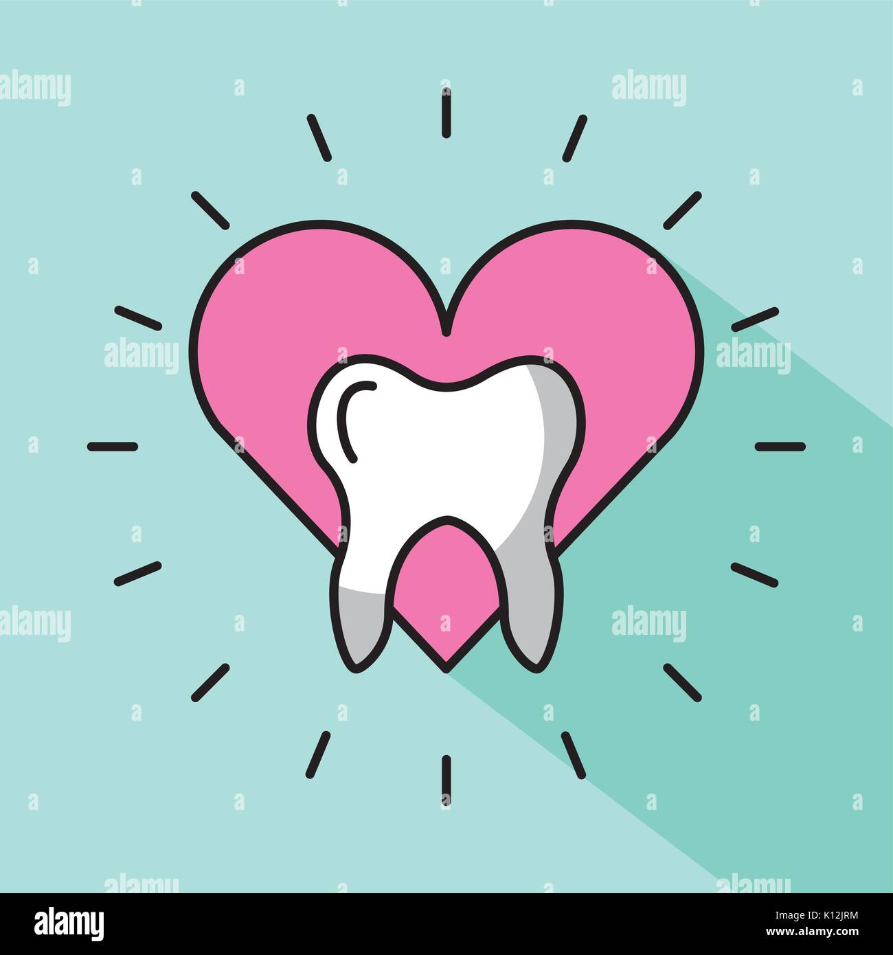 Zahn bild Cartoon Stock-Vektorgrafik - Alamy