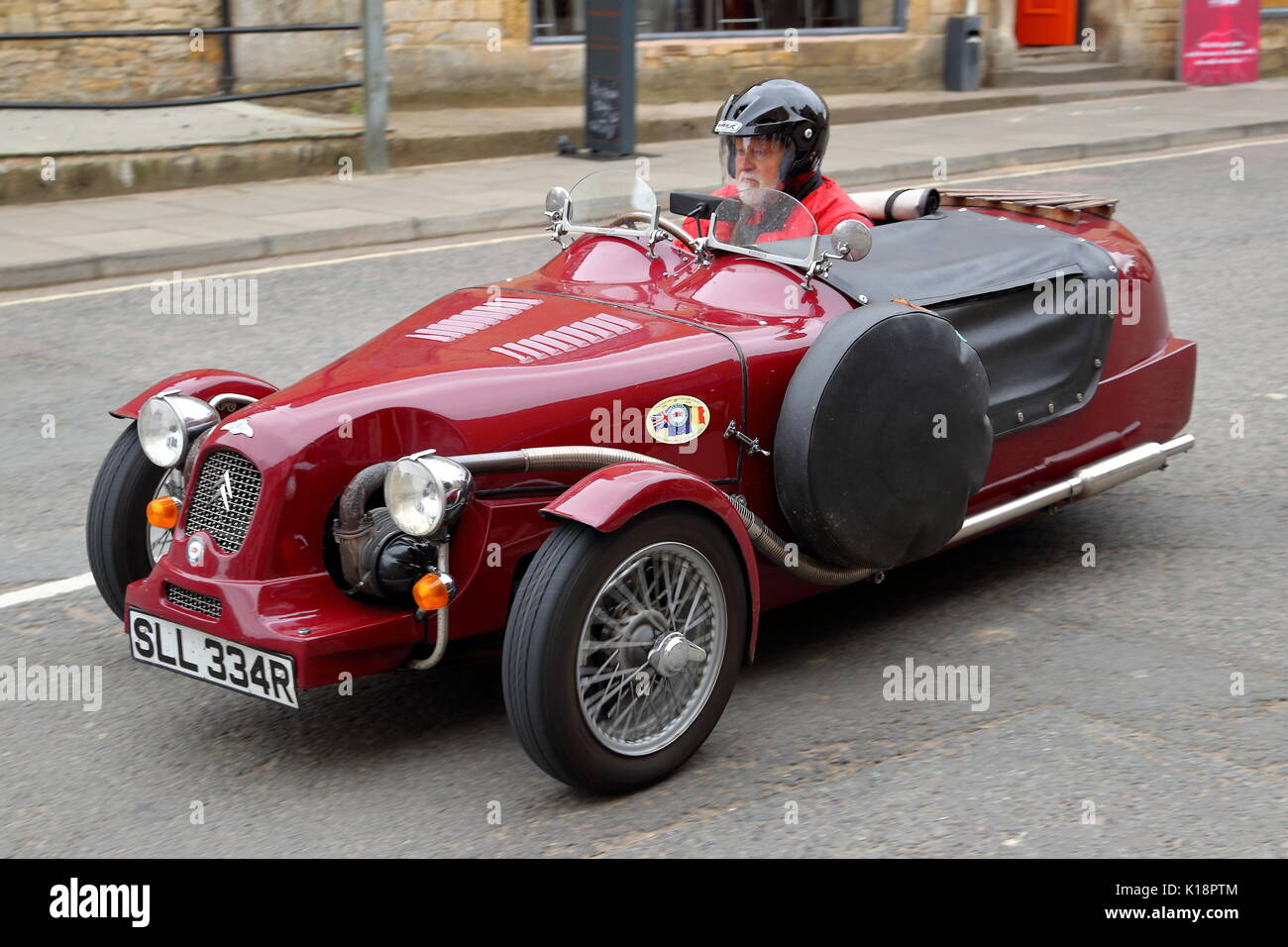 Ein Citroen Lomax 3-wheeler in Chipping Norton, Großbritannien ...