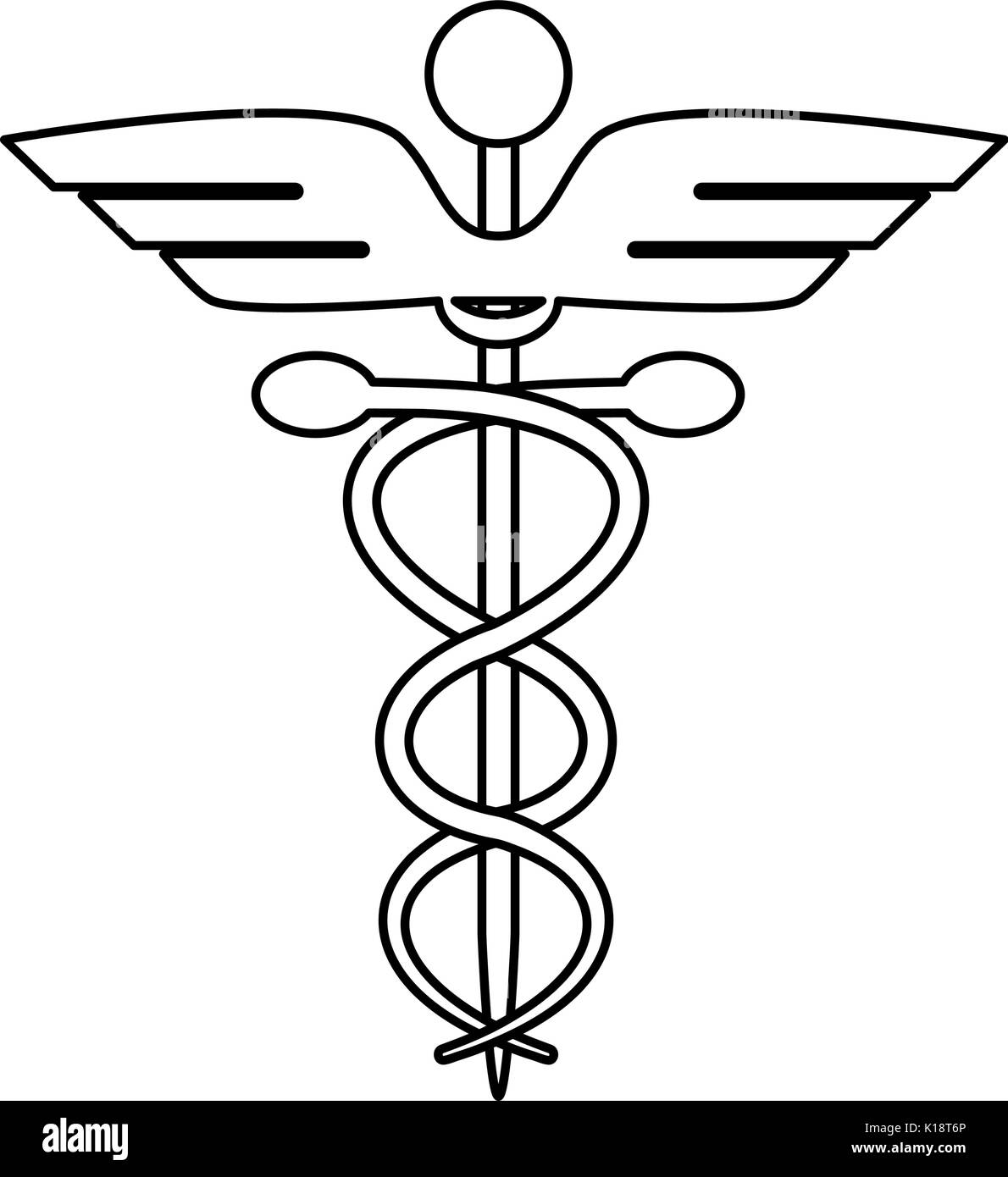 Rod Asclepius Medical Symbol Symbol Stockfotos & Rod Asclepius Medical ...