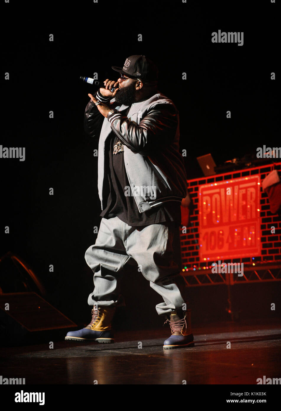 Rapper William Leonard Roberts II aka Rick Ross performs Power 106 ...