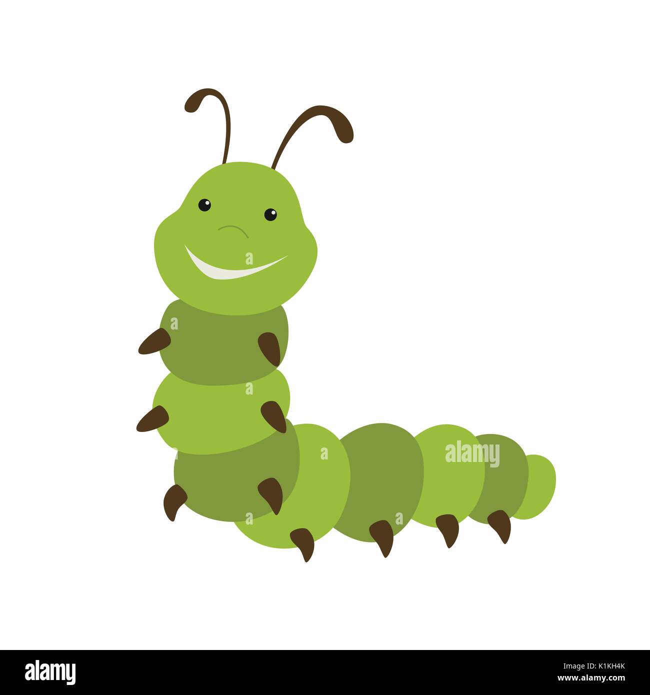 Cartoon caterpillar Stock-Vektorgrafiken kaufen - Alamy