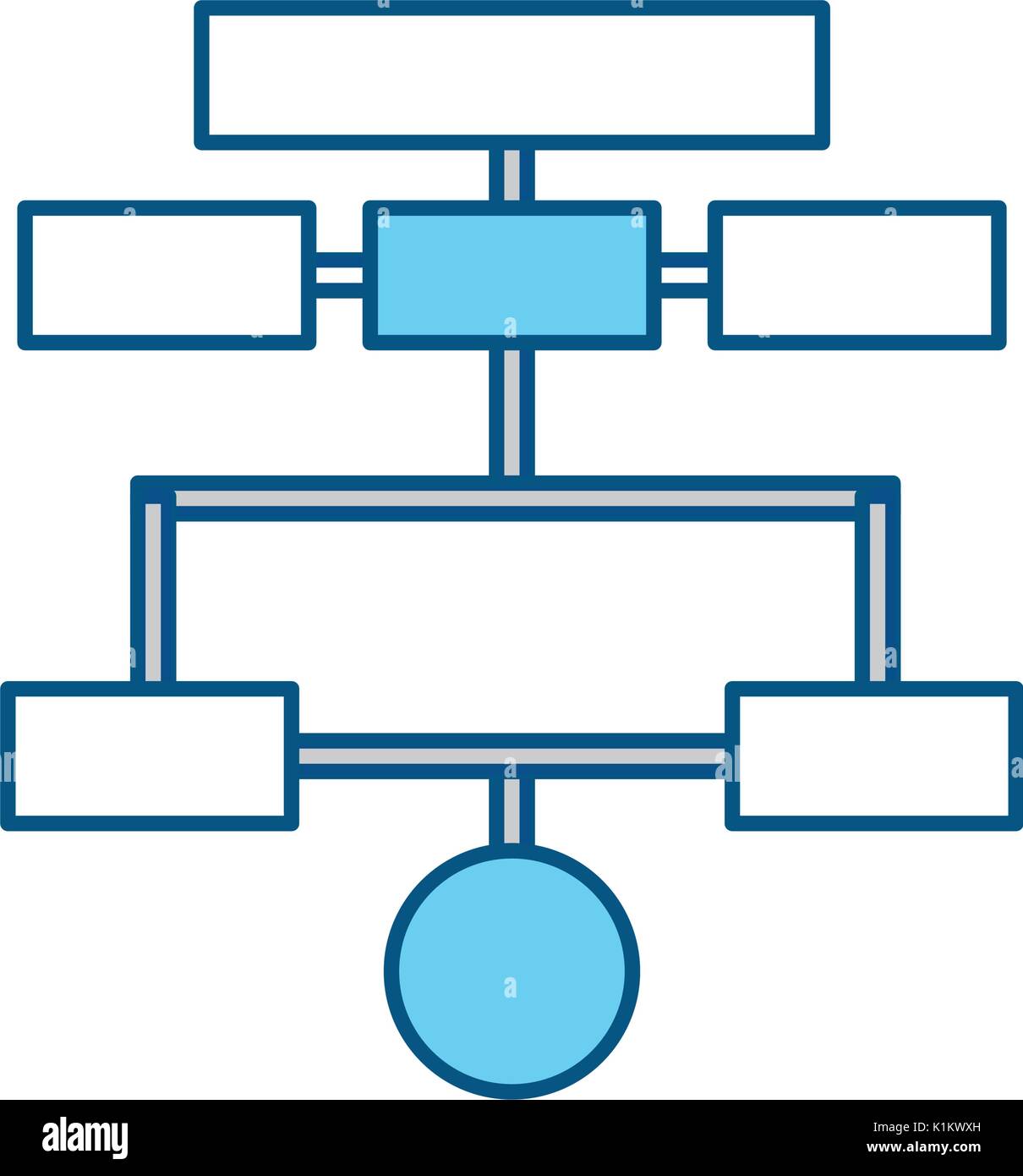 Organigramm isolierte Symbol Vektor illustration Graphic Design Stock ...