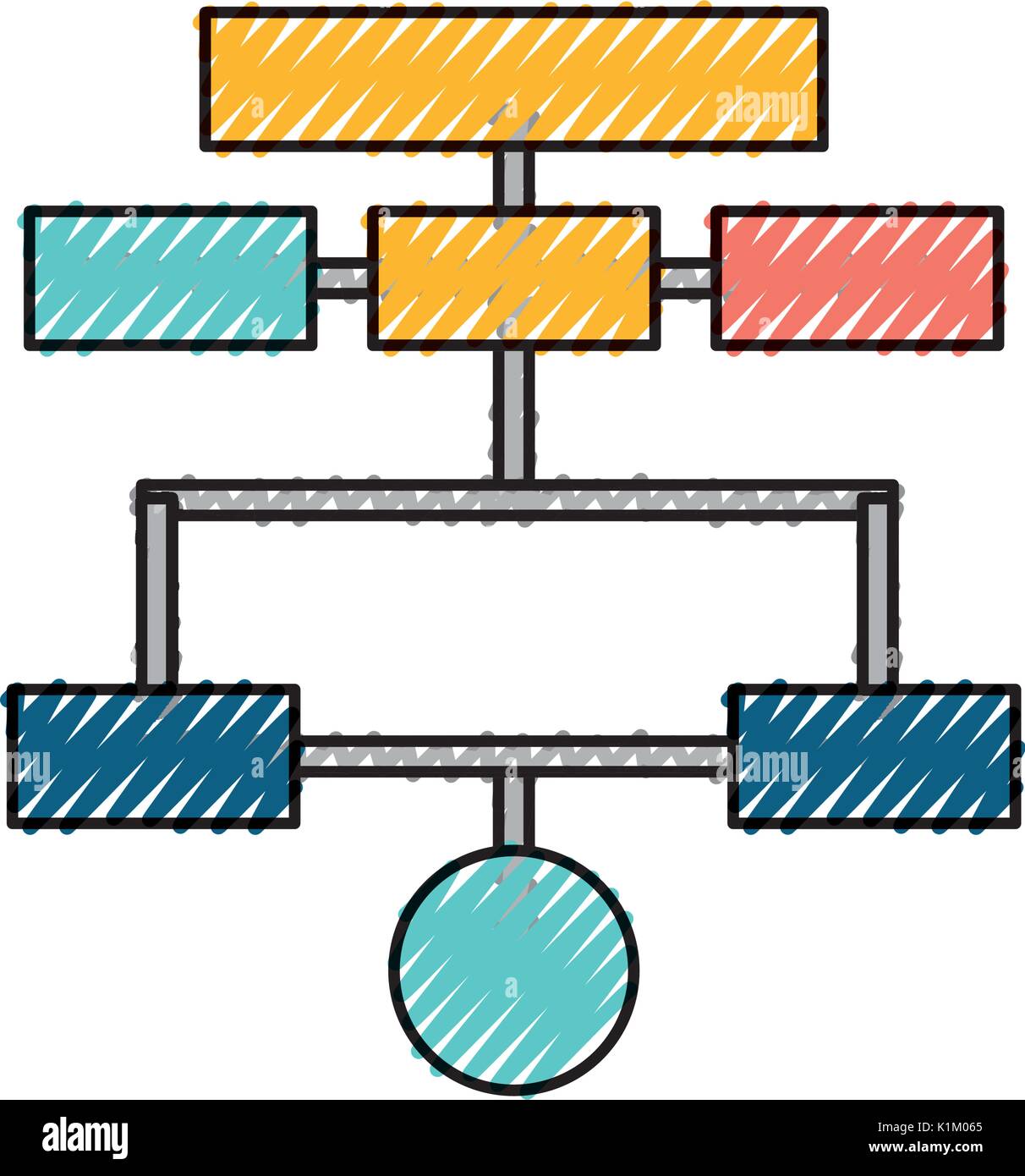 Organigramm isolierte Symbol Vektor illustration Graphic Design Stock ...