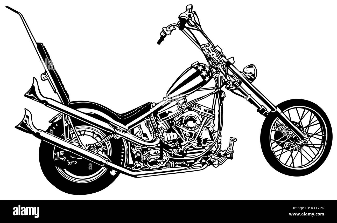 Chopper harley davidson Stock-Vektorgrafiken kaufen - Alamy