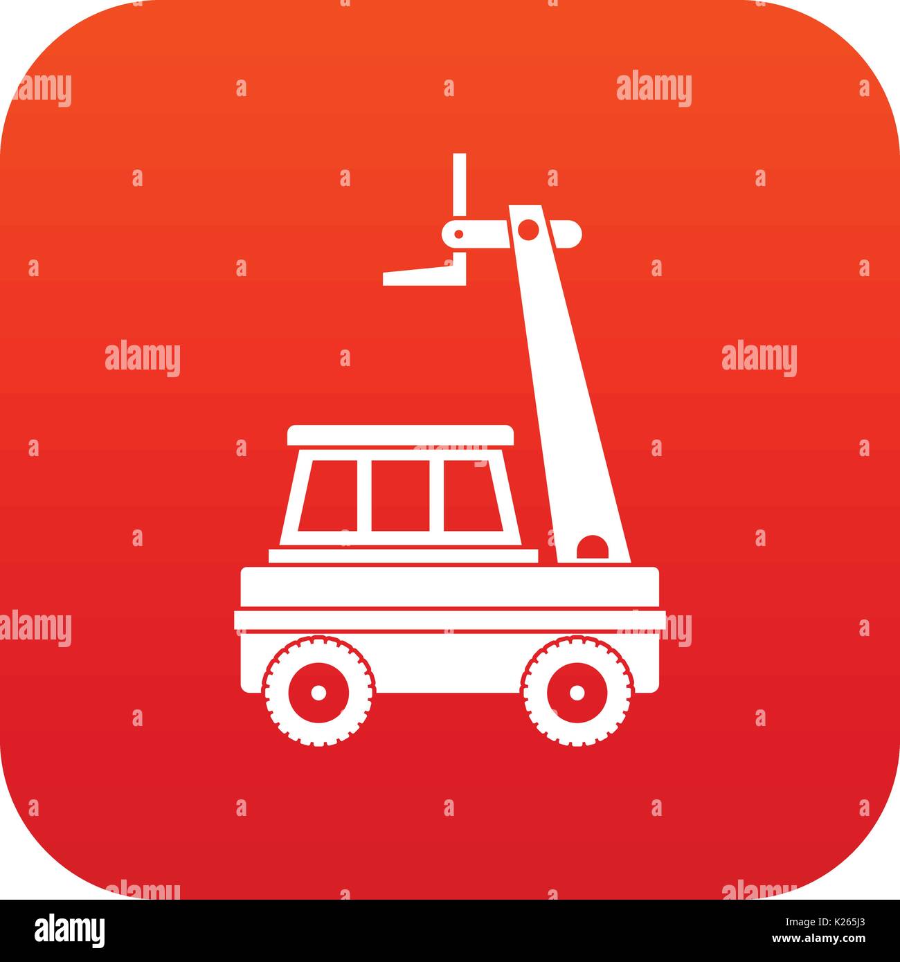 Cherry picker crane Stock-Vektorgrafiken kaufen - Alamy