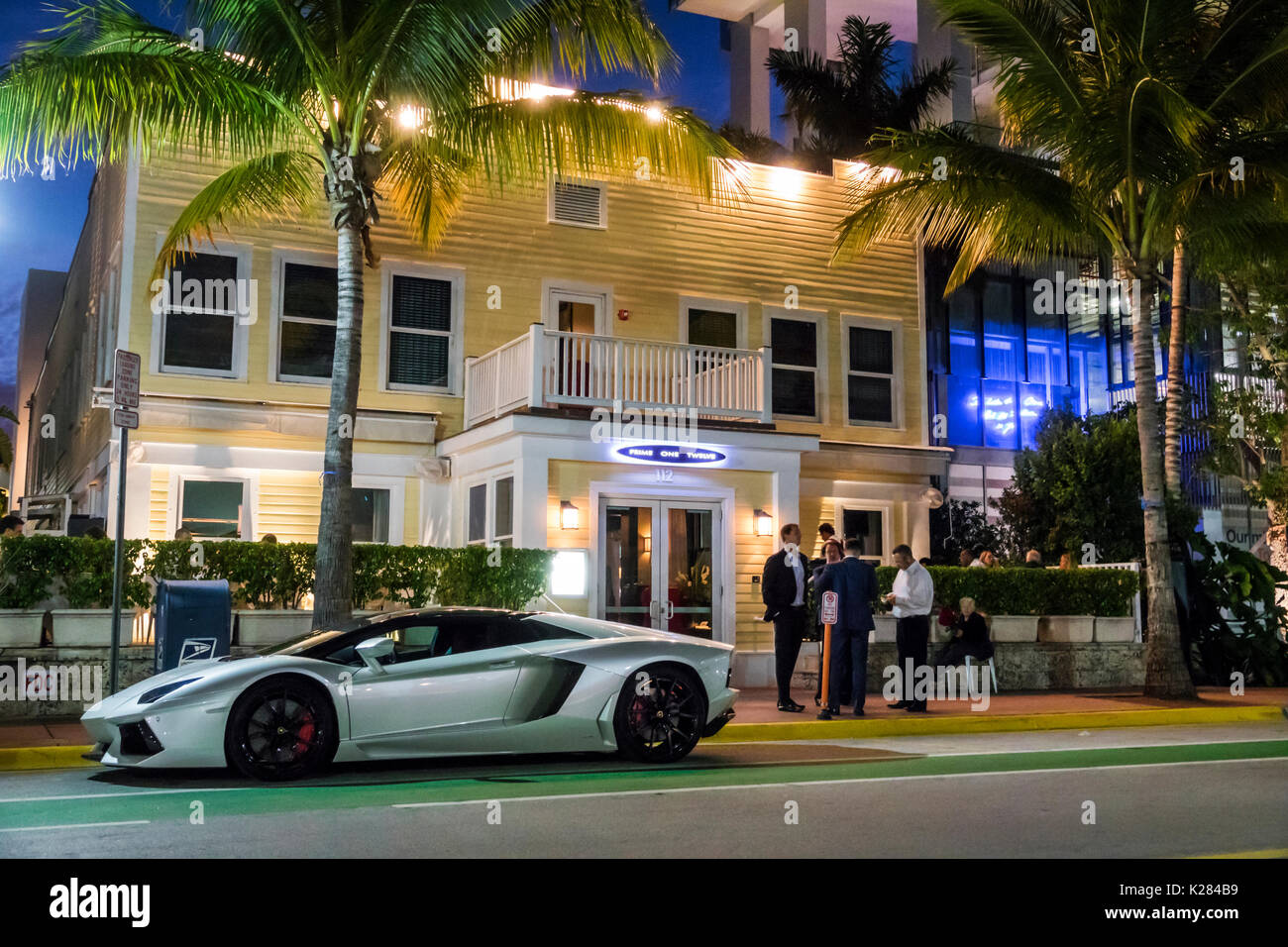 Miami Beach Florida Hotel Ocean Drive Browns historisches Gebäude Prime ...