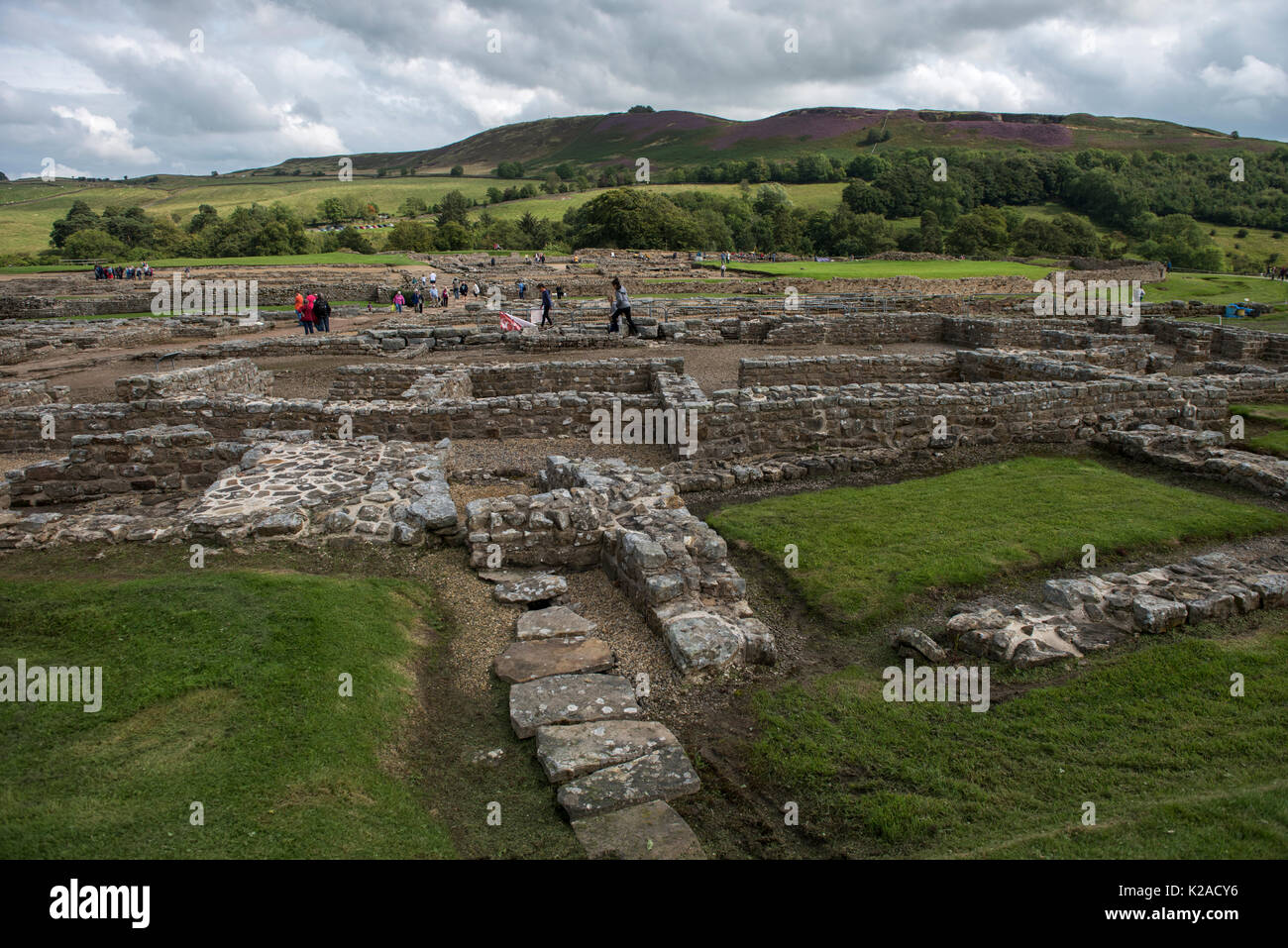 Vindolanda auf Hadrian's Wall, Northumberland, England. August 2017 ...